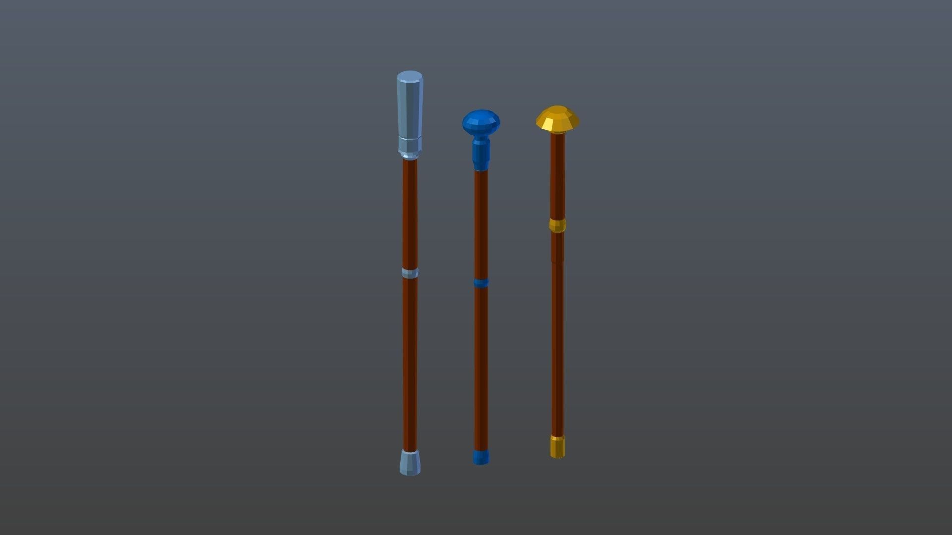 3D model Low poly Canes VR / AR / low-poly | CGTrader