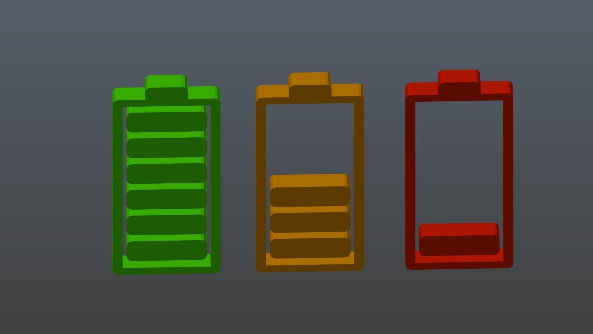 3D model Low poly battery symbol 1 VR / AR / low-poly | CGTrader
