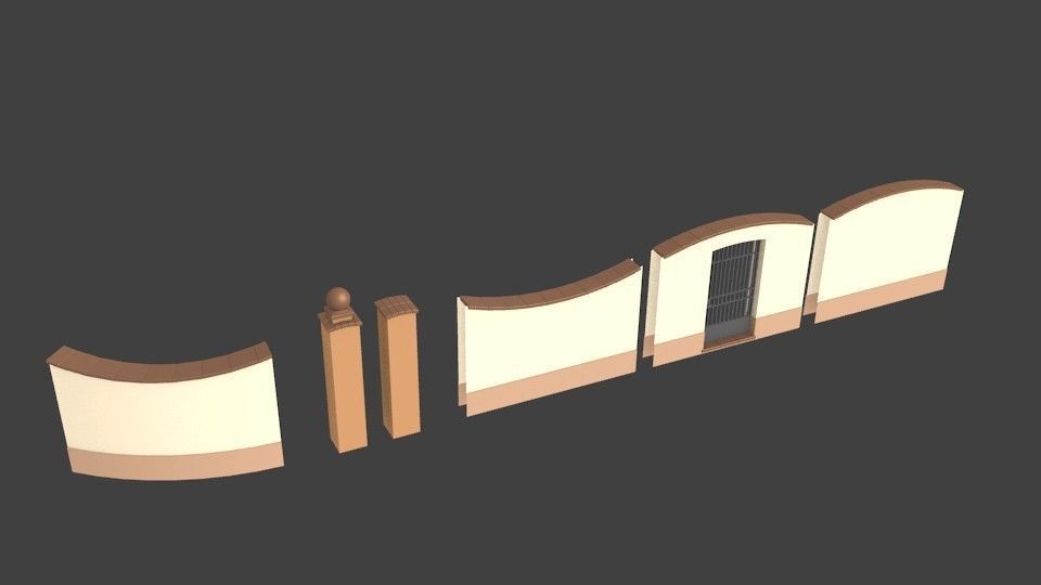 Modular walls 3D model | CGTrader