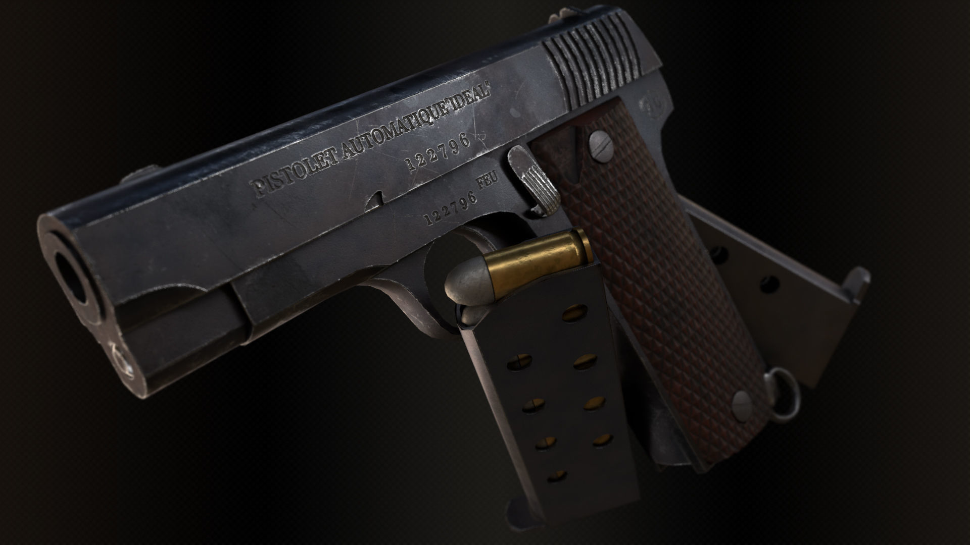 3D model French Ruby Pistol VR / AR / low-poly | CGTrader