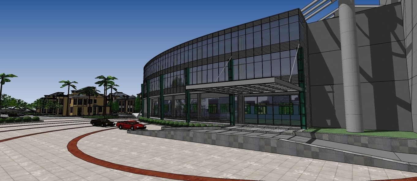 villas home master plan 3D model | CGTrader