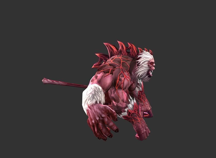 3D model anthropopithecus demon with hair VR / AR / low-poly | CGTrader