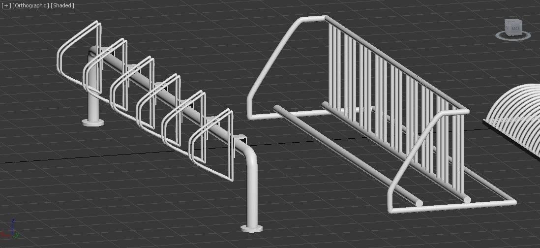 Bike Racks Collection - 5 Bicycle Racks 3D model | CGTrader