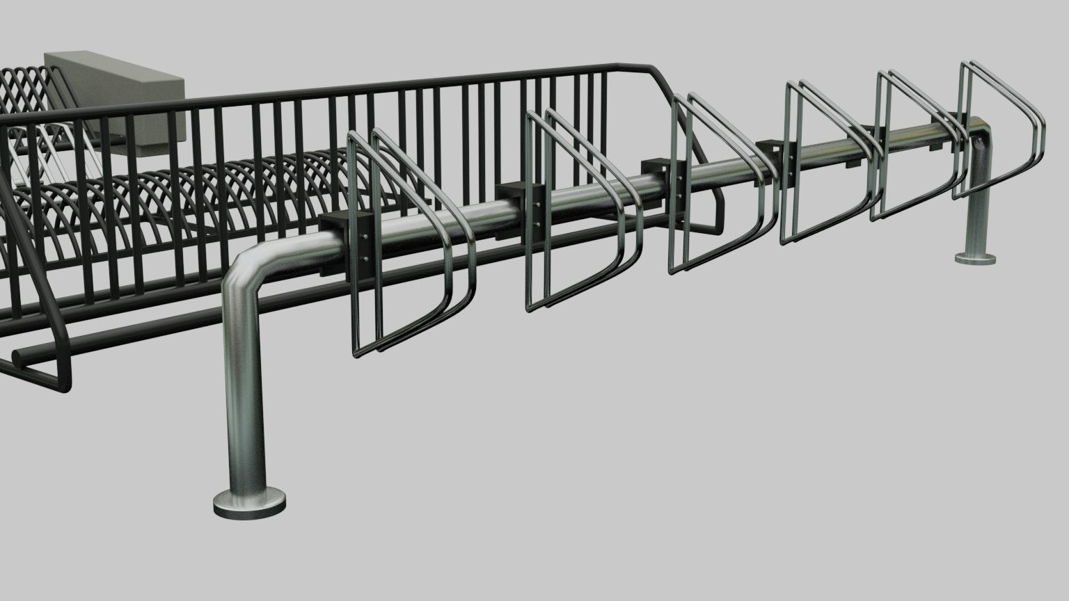 Bike Racks Collection - 5 Bicycle Racks 3D model | CGTrader