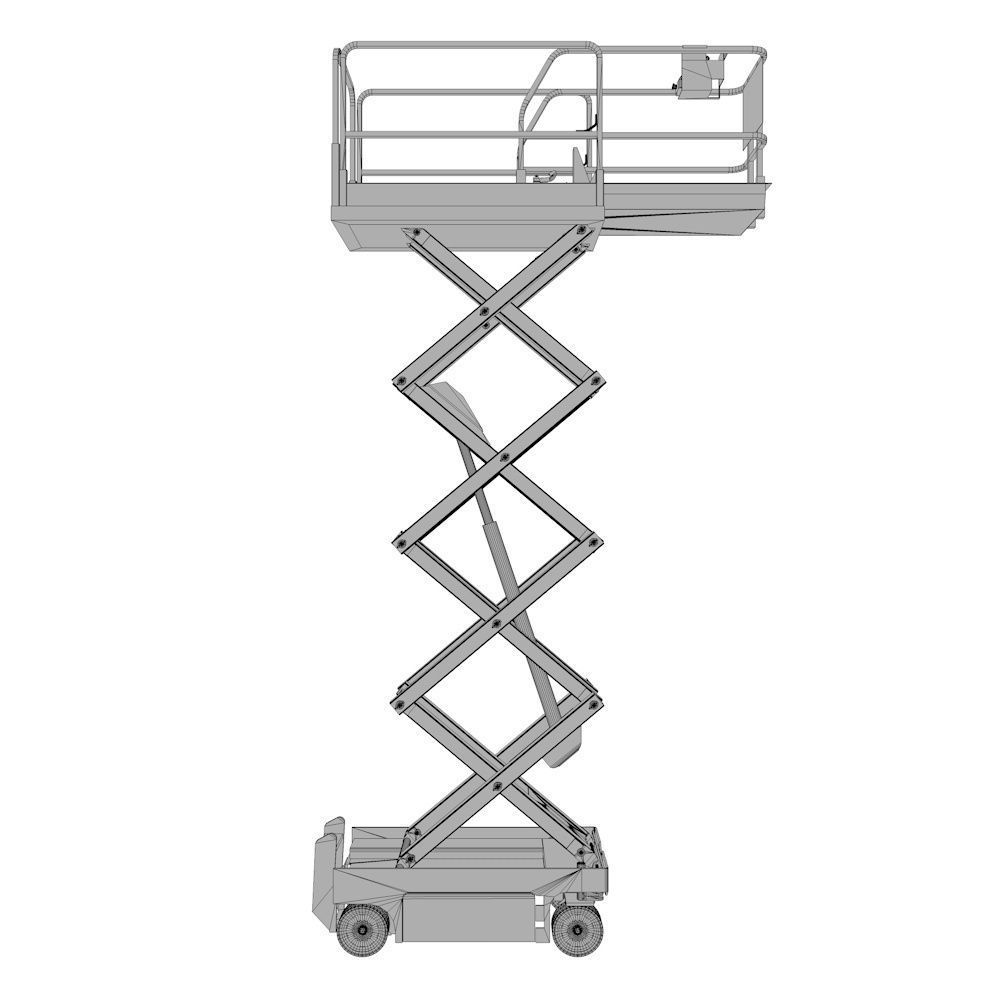 Scissor lift 3D Model FBX MA MB | CGTrader.com