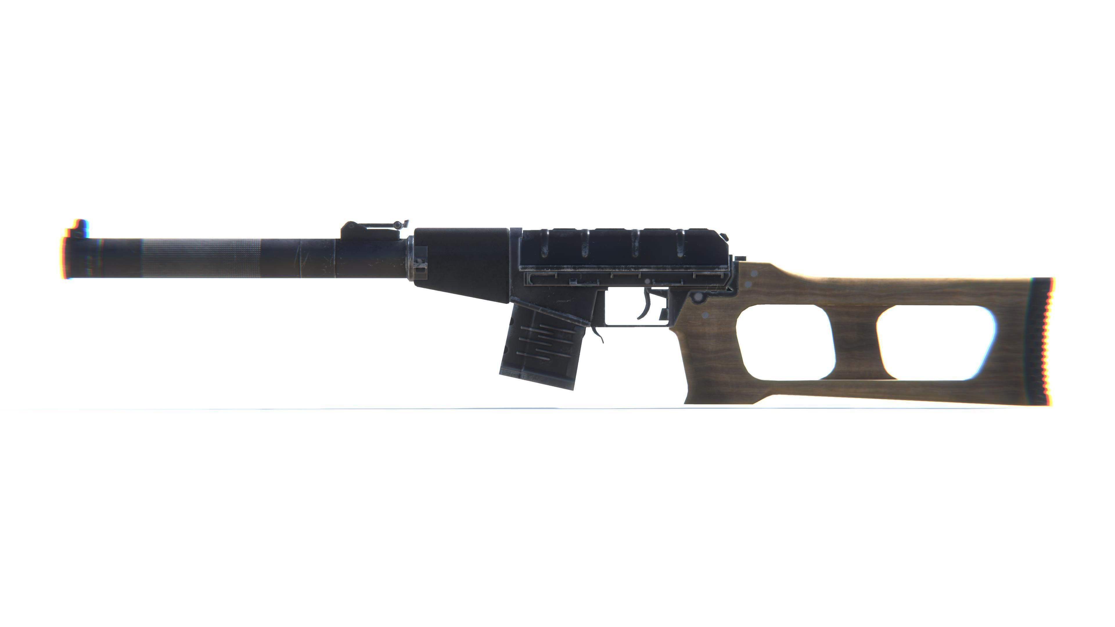 3D model Special OPS Sniper Rifle VSS Vintorez VR / AR / low-poly ...