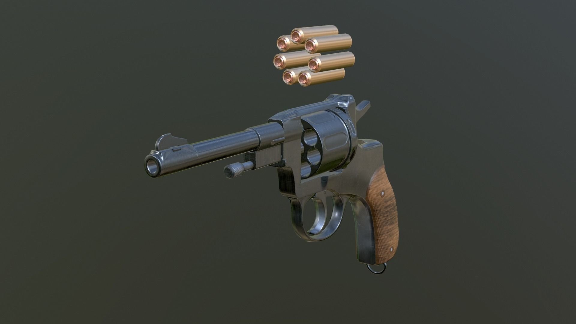 3D model PISTOL M1895 VR / AR / low-poly | CGTrader