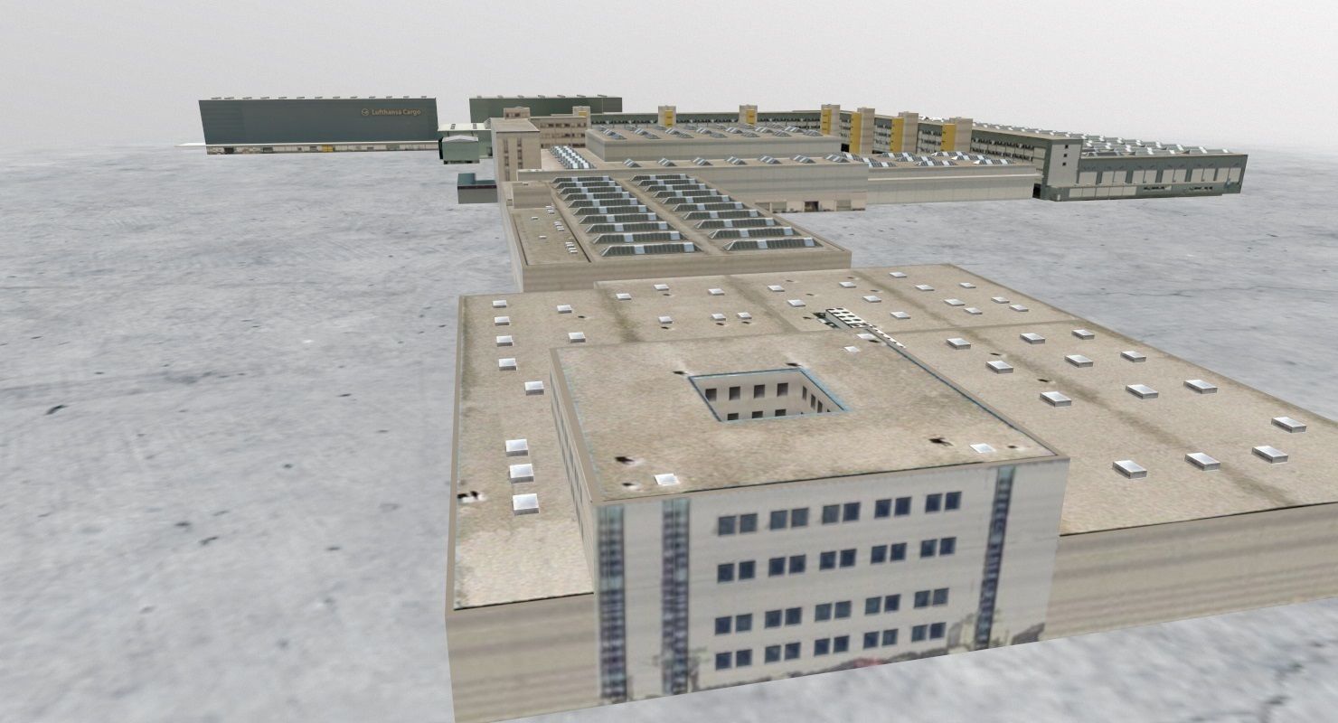 3D model EDDF Cargo Terminal 2 VR / AR / low-poly | CGTrader