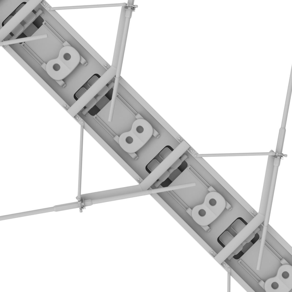 Eight Men Rowing Boat 3D model | CGTrader