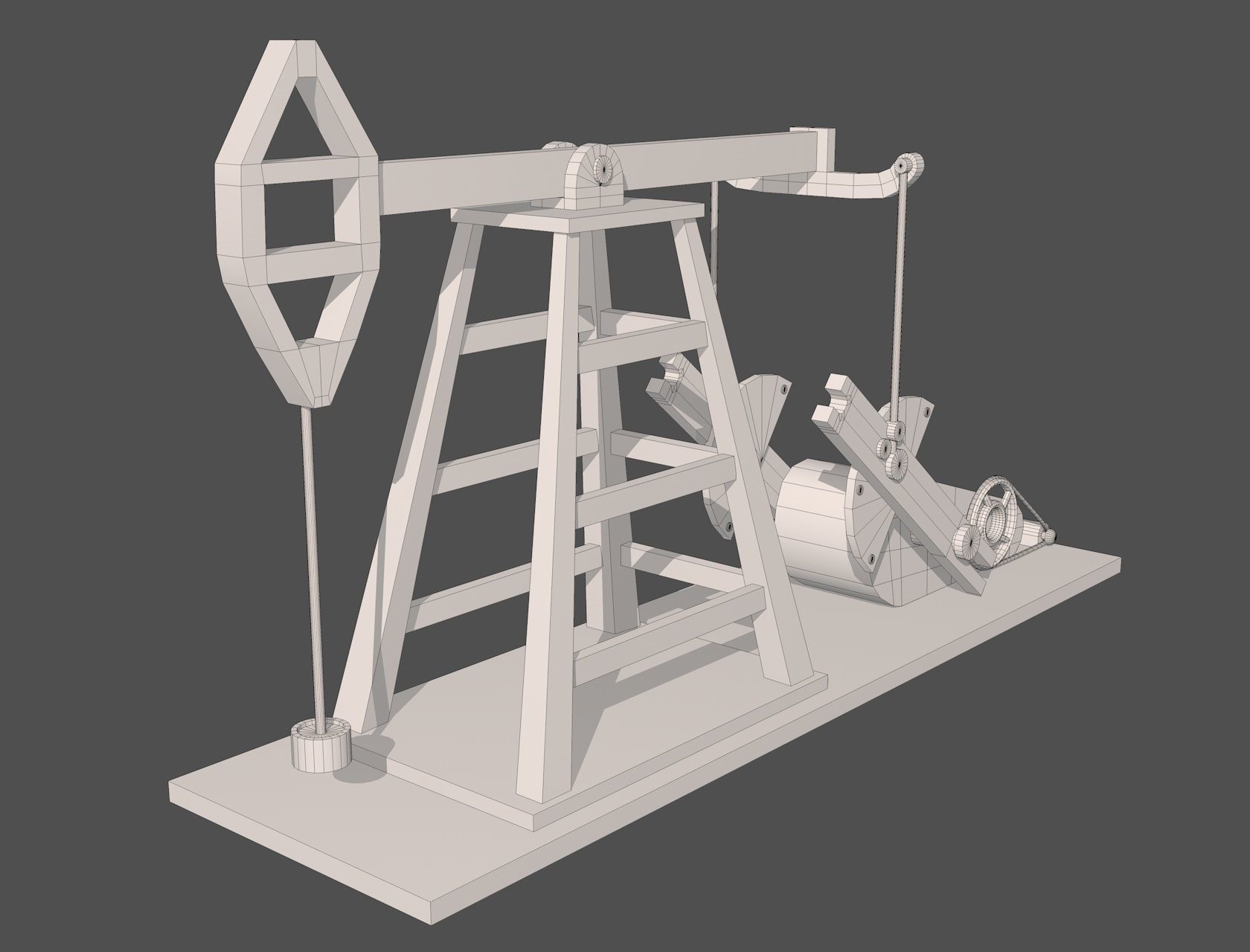 Oil Pump Jack 3D Model 3D model | CGTrader