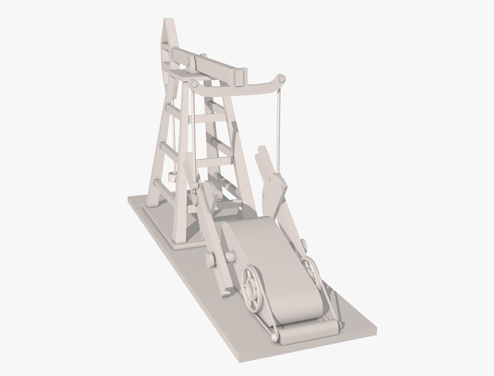 Oil Pump Jack 3D Model 3D model | CGTrader