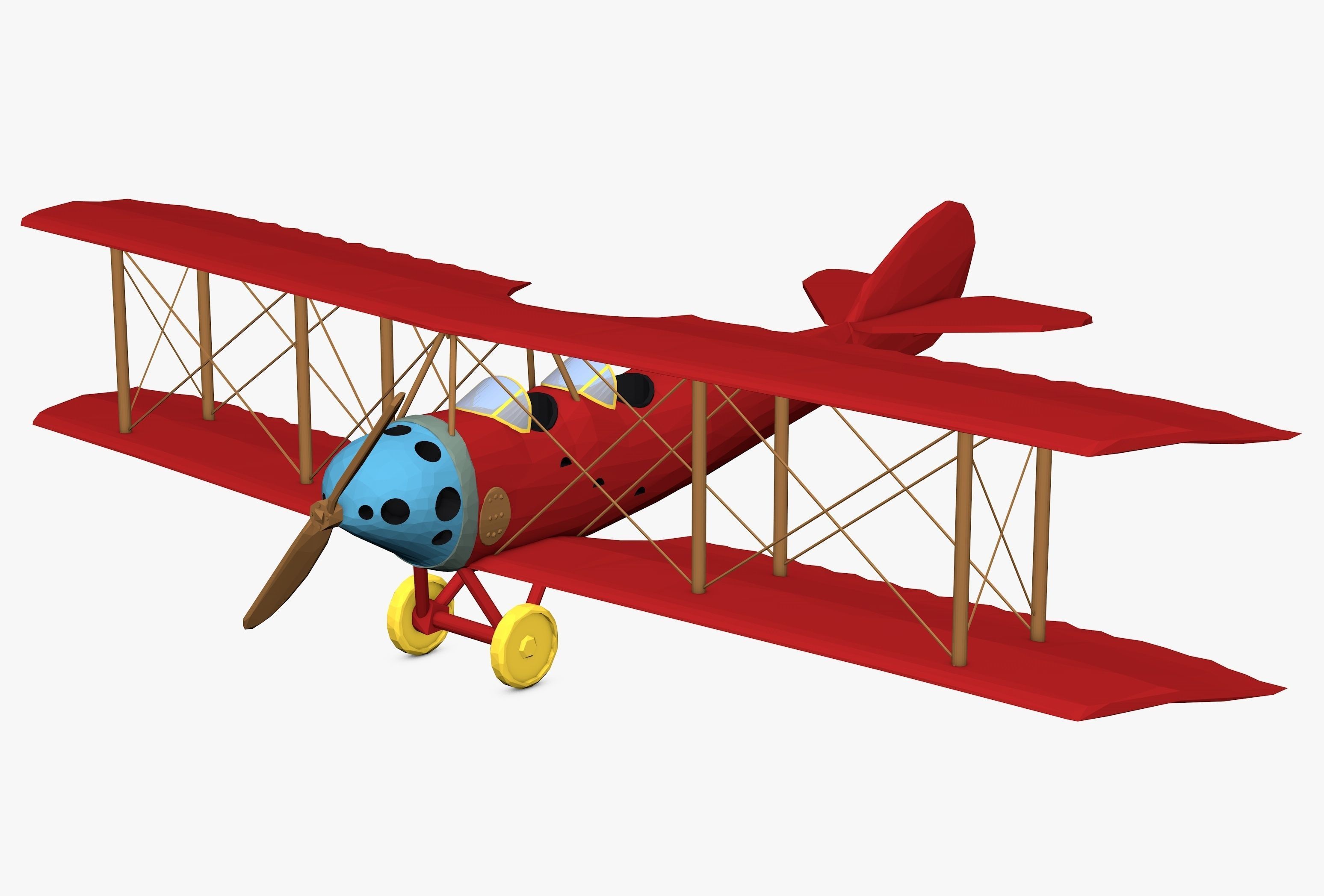 Biplane 3D model | CGTrader