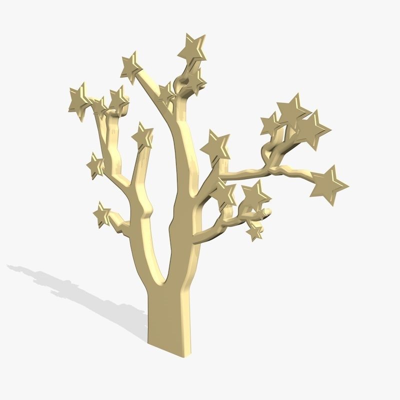 Cartoon Stars Tree 3D model | CGTrader
