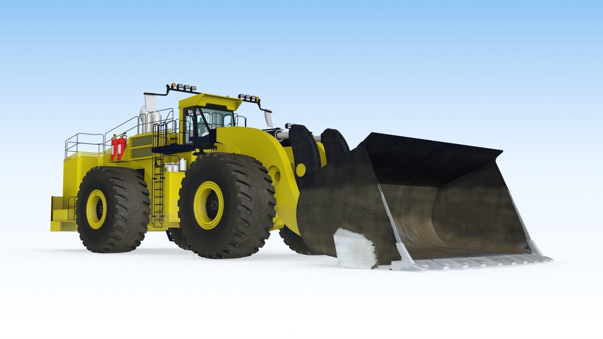 Wheel loader 3D model | CGTrader