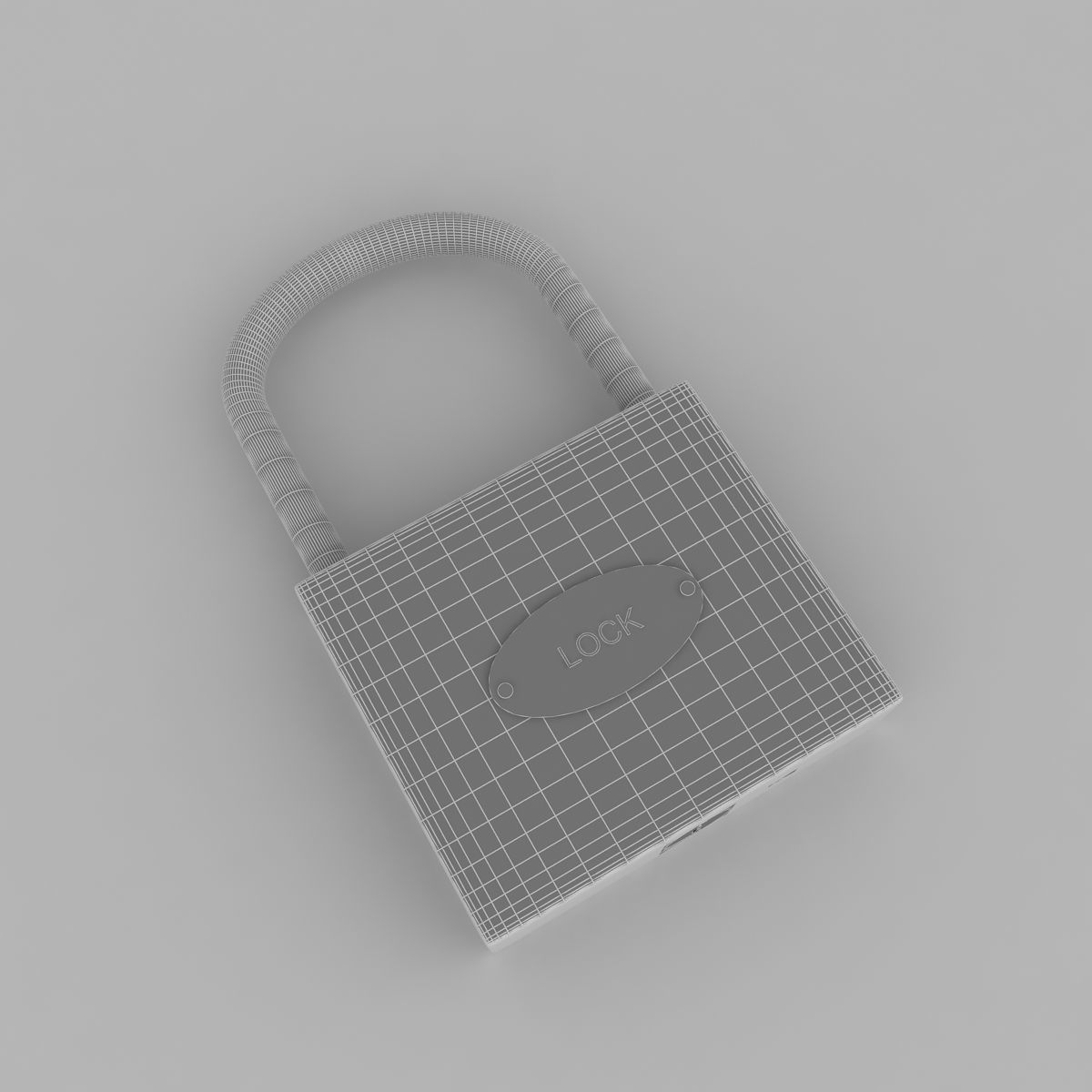 3d lock and key 3D model | CGTrader