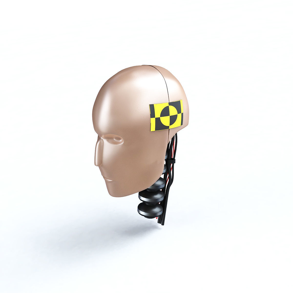 Male Crash Test Dummy Head 3D model | CGTrader