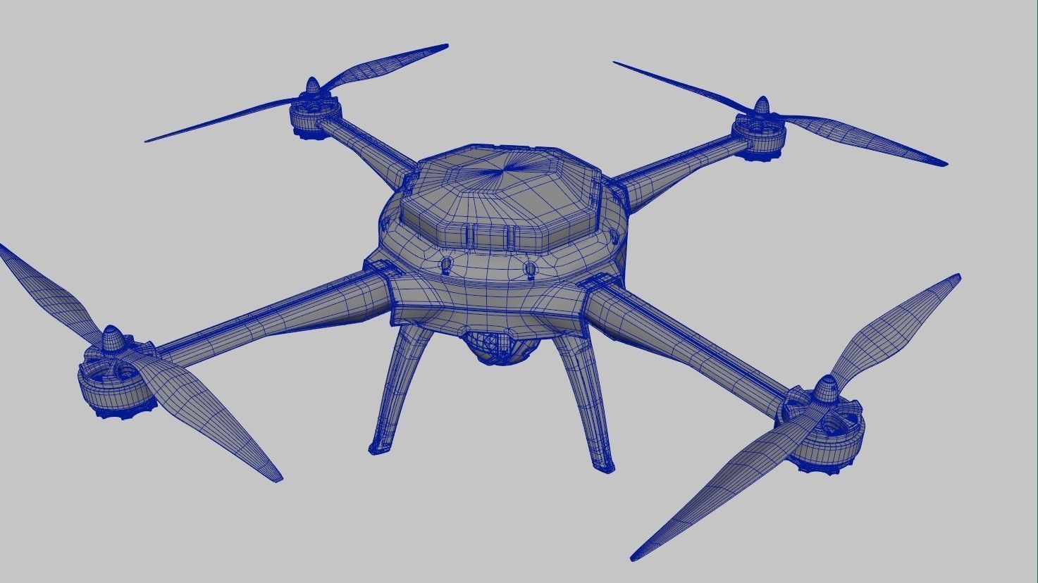 Drone flying 3D model rigged | CGTrader