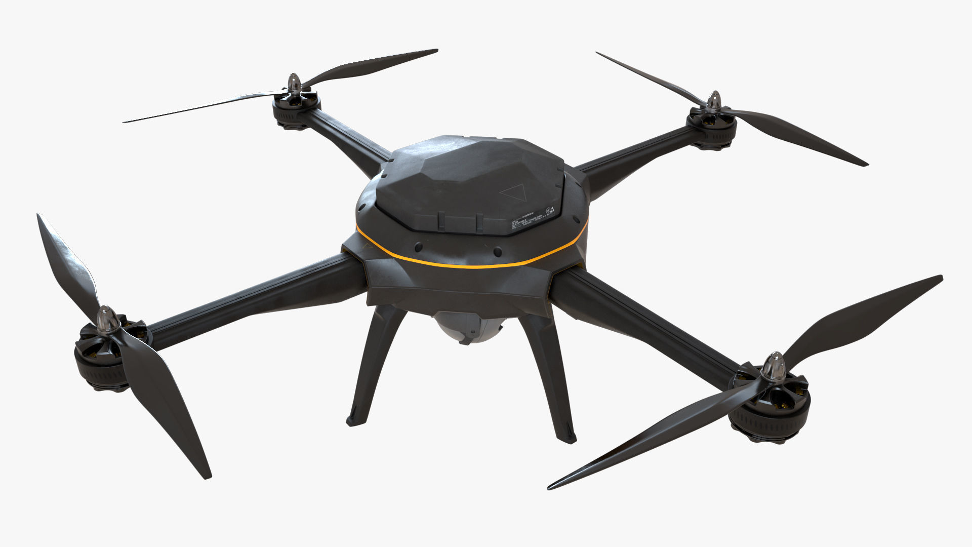 Drone flying 3D model rigged | CGTrader