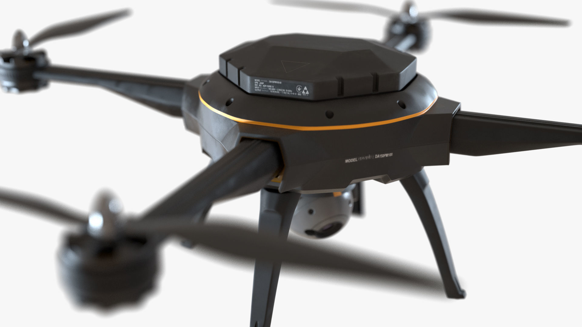 Drone flying 3D model rigged | CGTrader