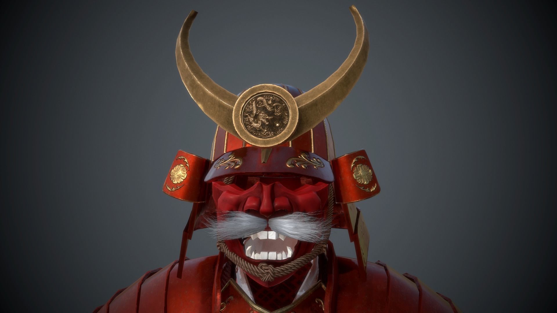 3D model Samurai armor v2 VR / AR / low-poly | CGTrader