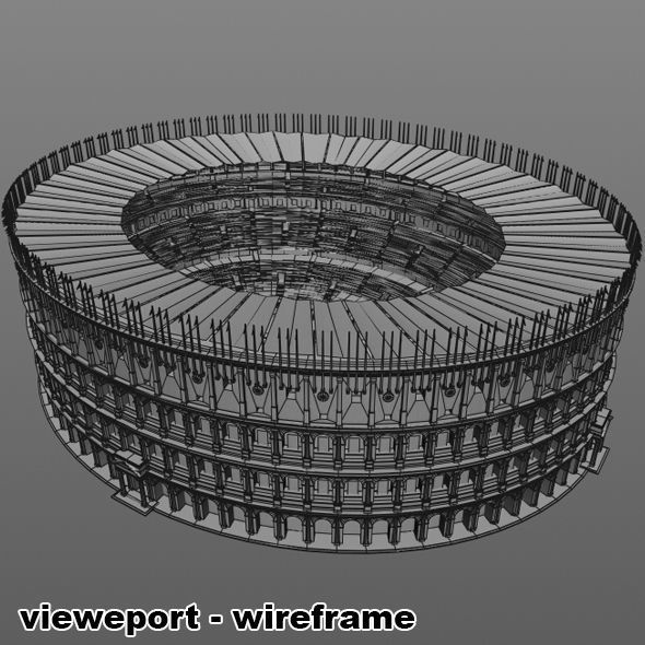 3D model Coliseum in italy VR / AR / low-poly | CGTrader