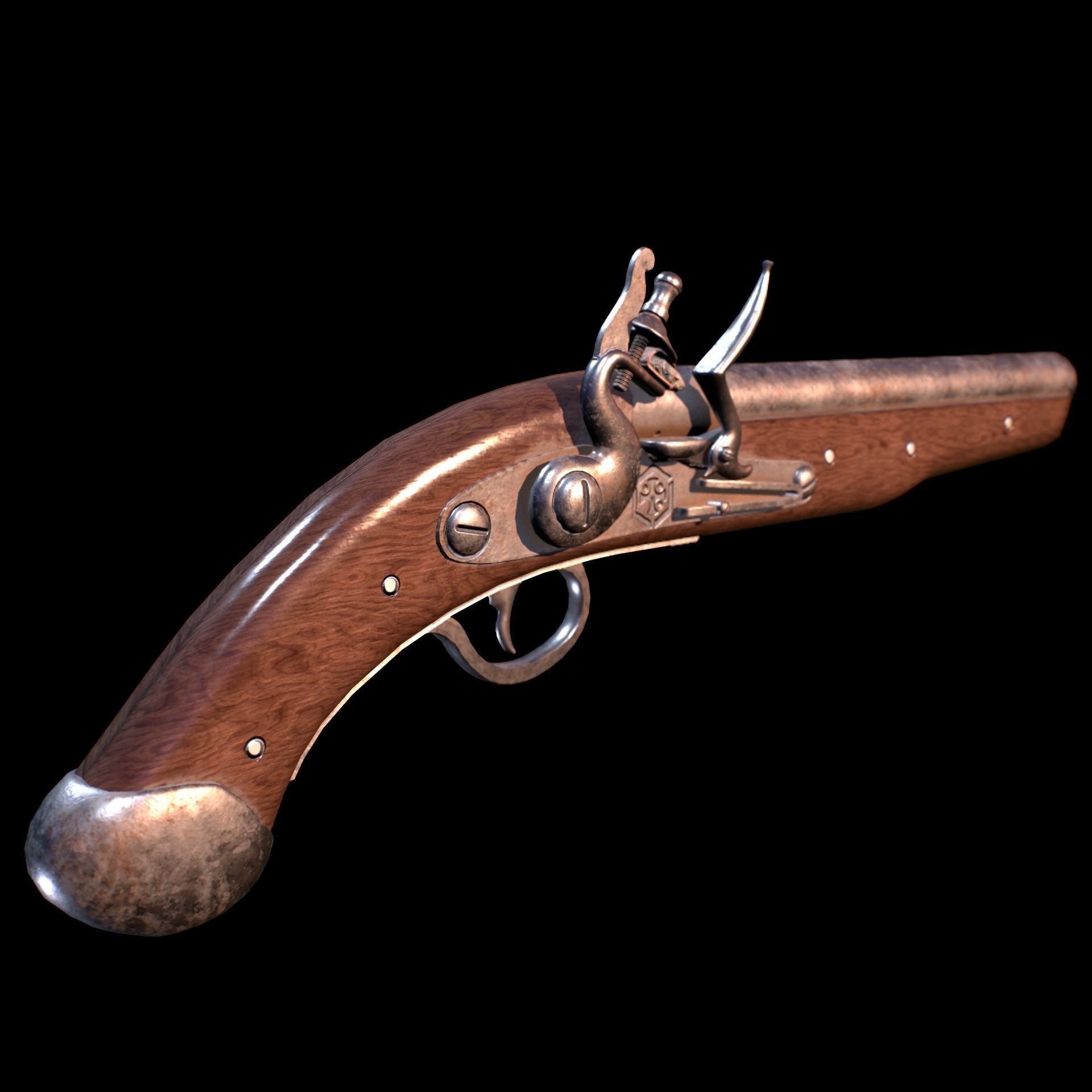 3D model HIE Game Ready Musket D180221 VR / AR / low-poly | CGTrader
