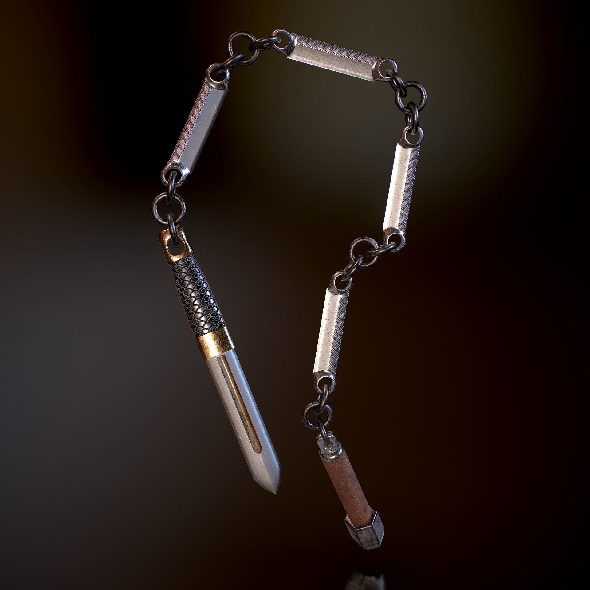 3D model HIE Game Ready Chain Weapon N1 VR / AR / low-poly | CGTrader