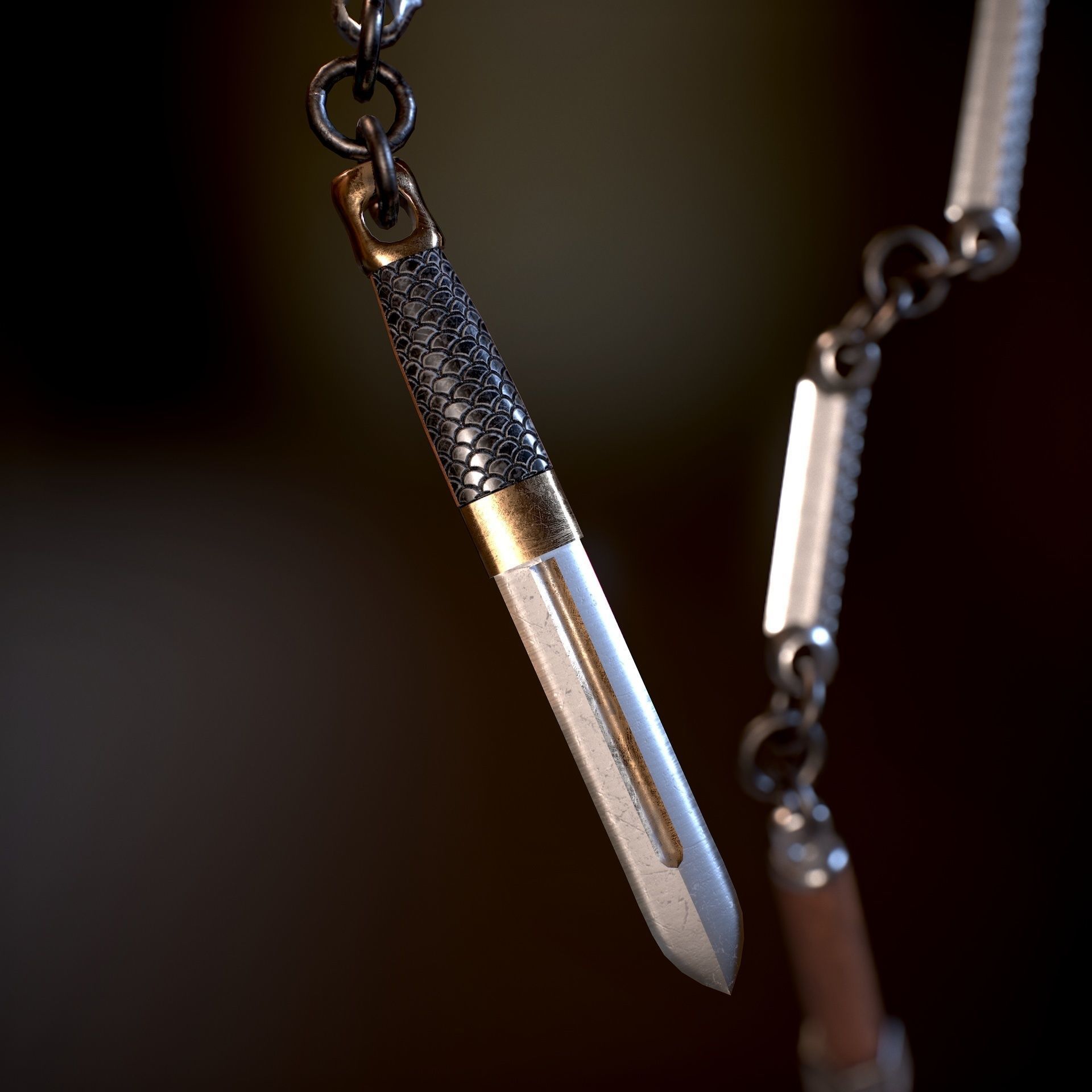 3D model HIE Game Ready Chain Weapon N1 VR / AR / low-poly | CGTrader