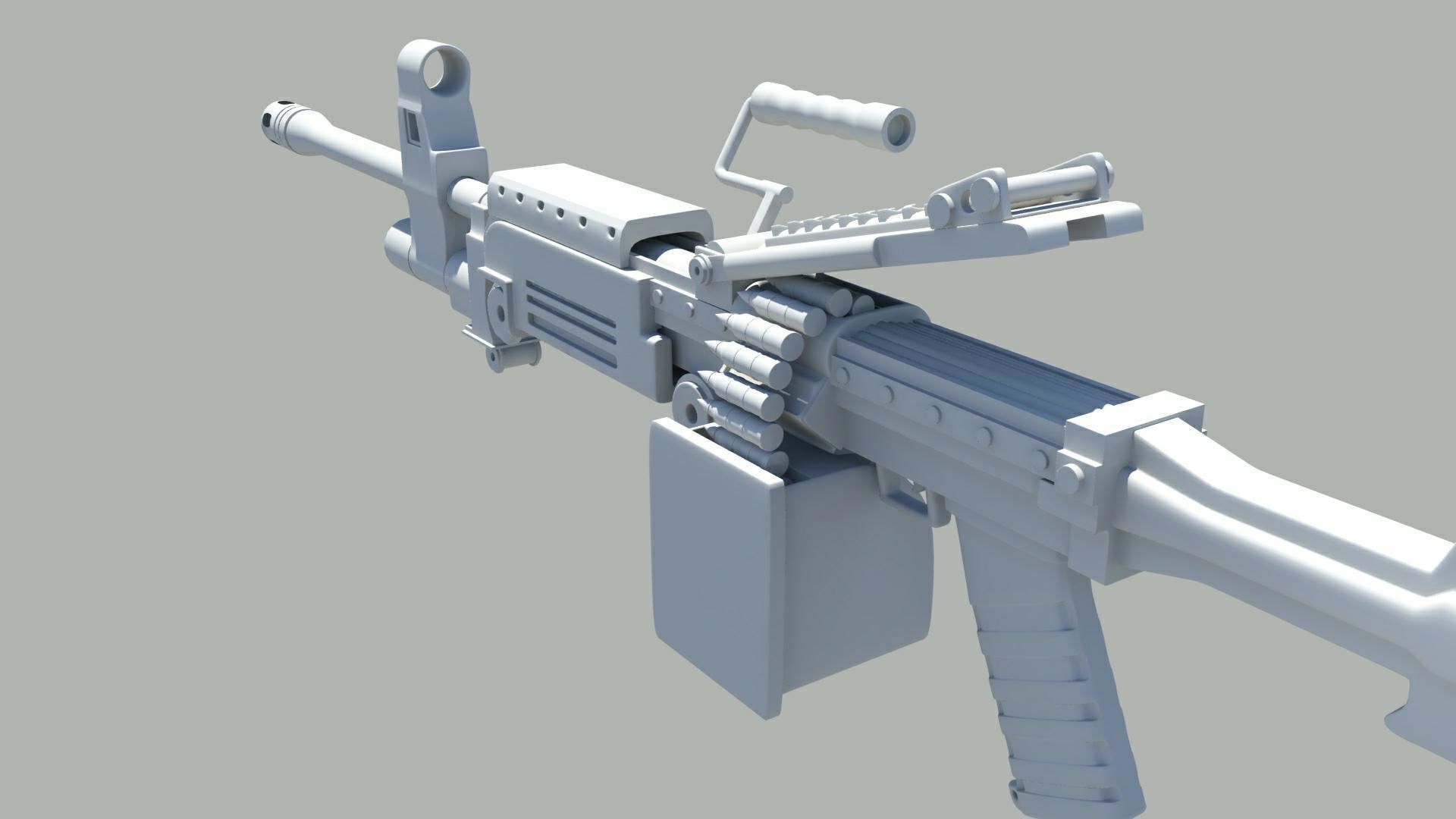 3D model GUN MODEL MAYA VR / AR / low-poly | CGTrader