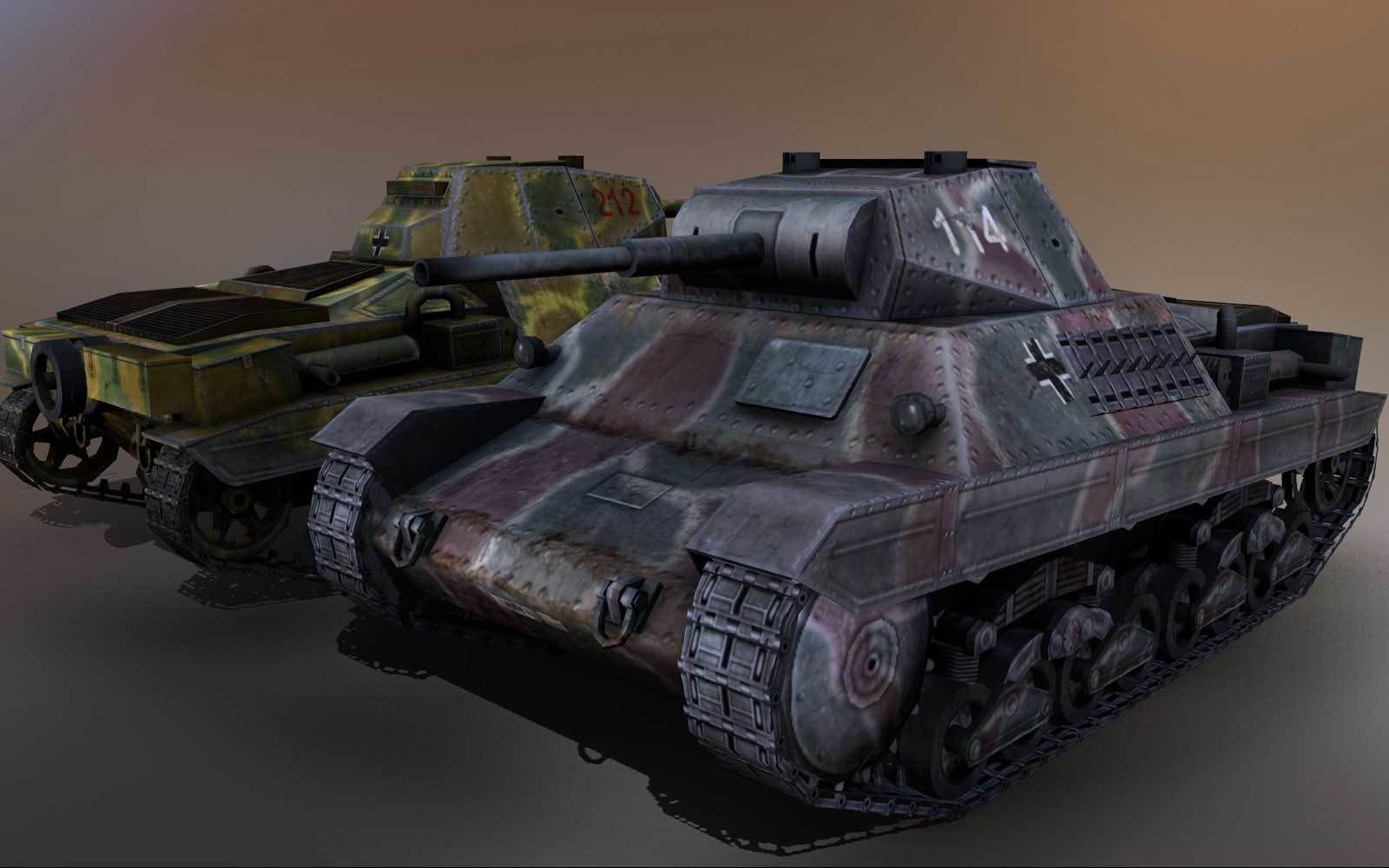 3D model Carro Armato P26-40 VR / AR / low-poly | CGTrader