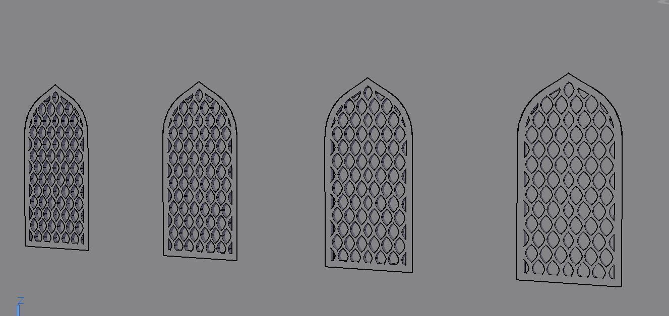 mosque window free 3D model | CGTrader