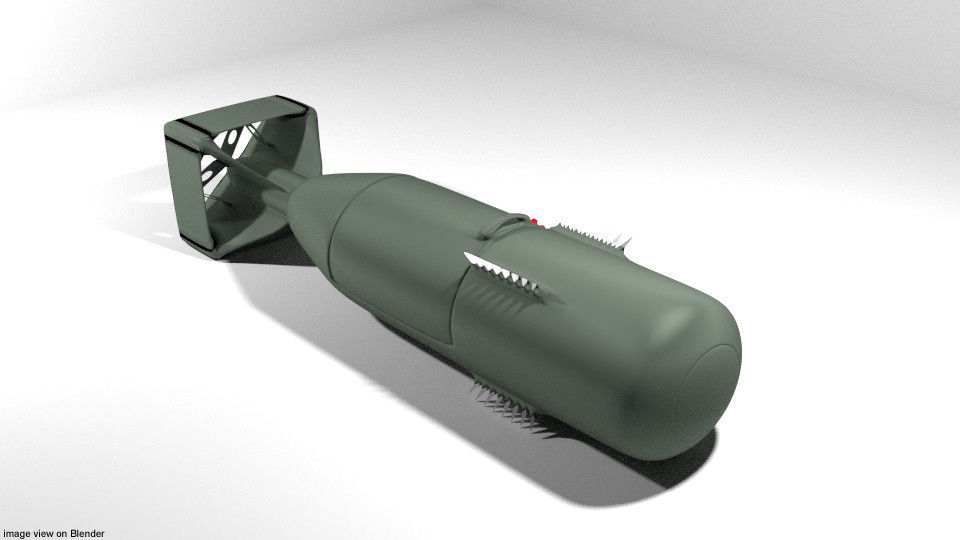 Atomic Bomb - Little Boy 3D model | CGTrader