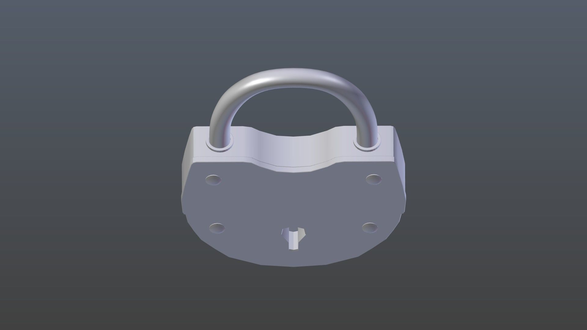Retro lock 3D model | CGTrader