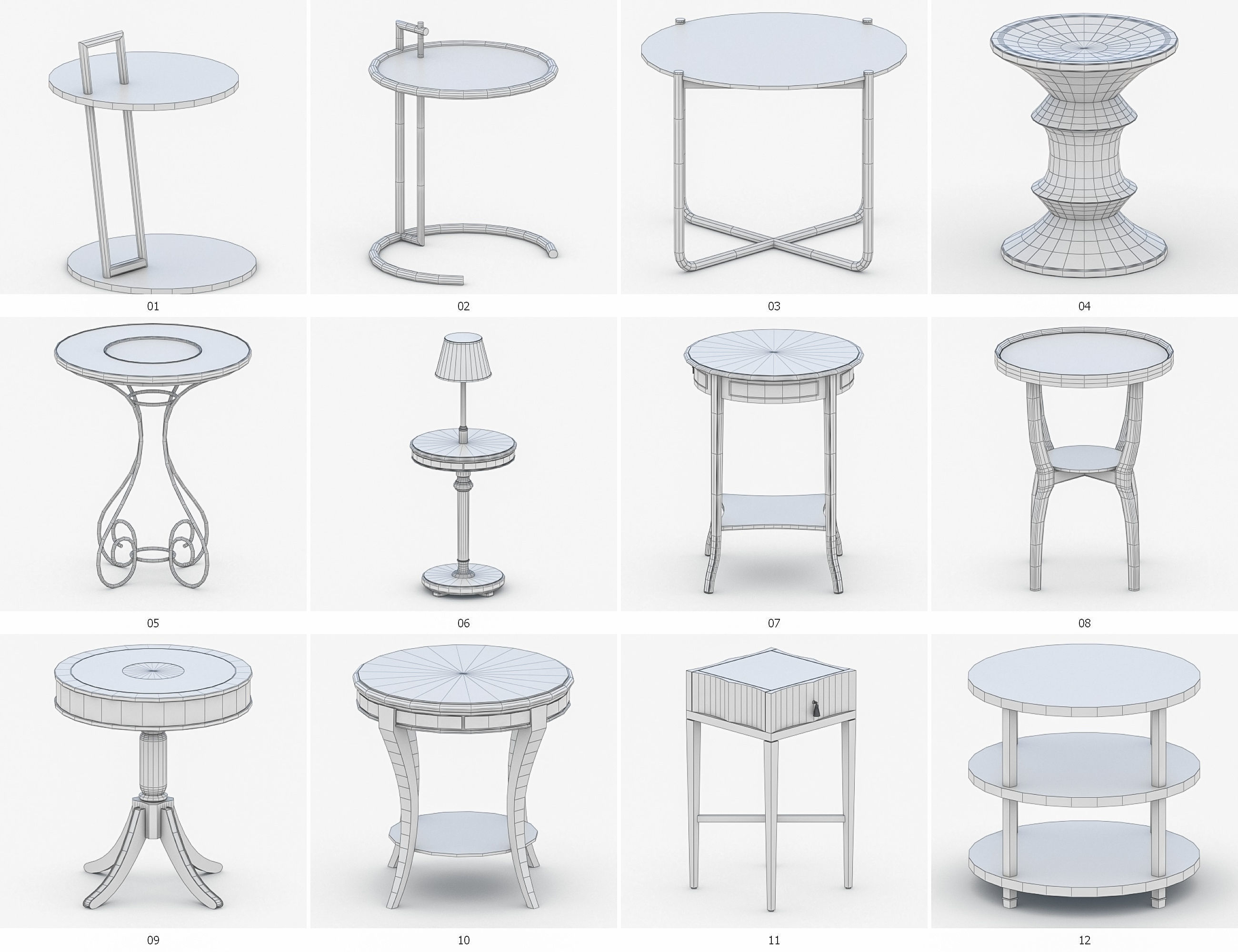 3D model Coffee Table - Vol 3 VR / AR / low-poly | CGTrader