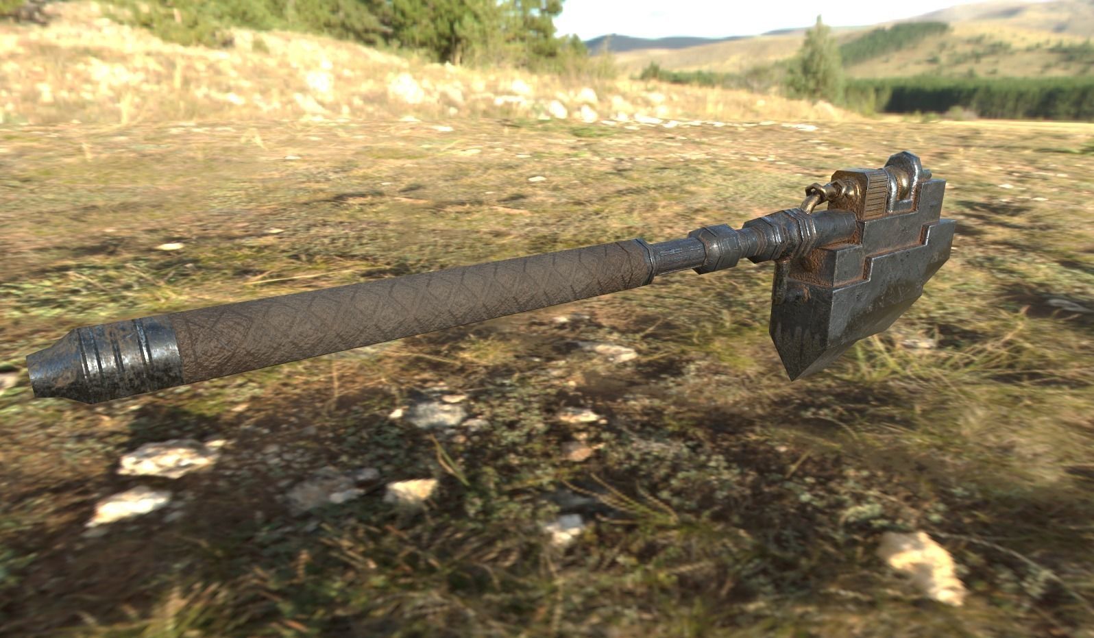 3D model Heavy axe weapon VR / AR / low-poly | CGTrader