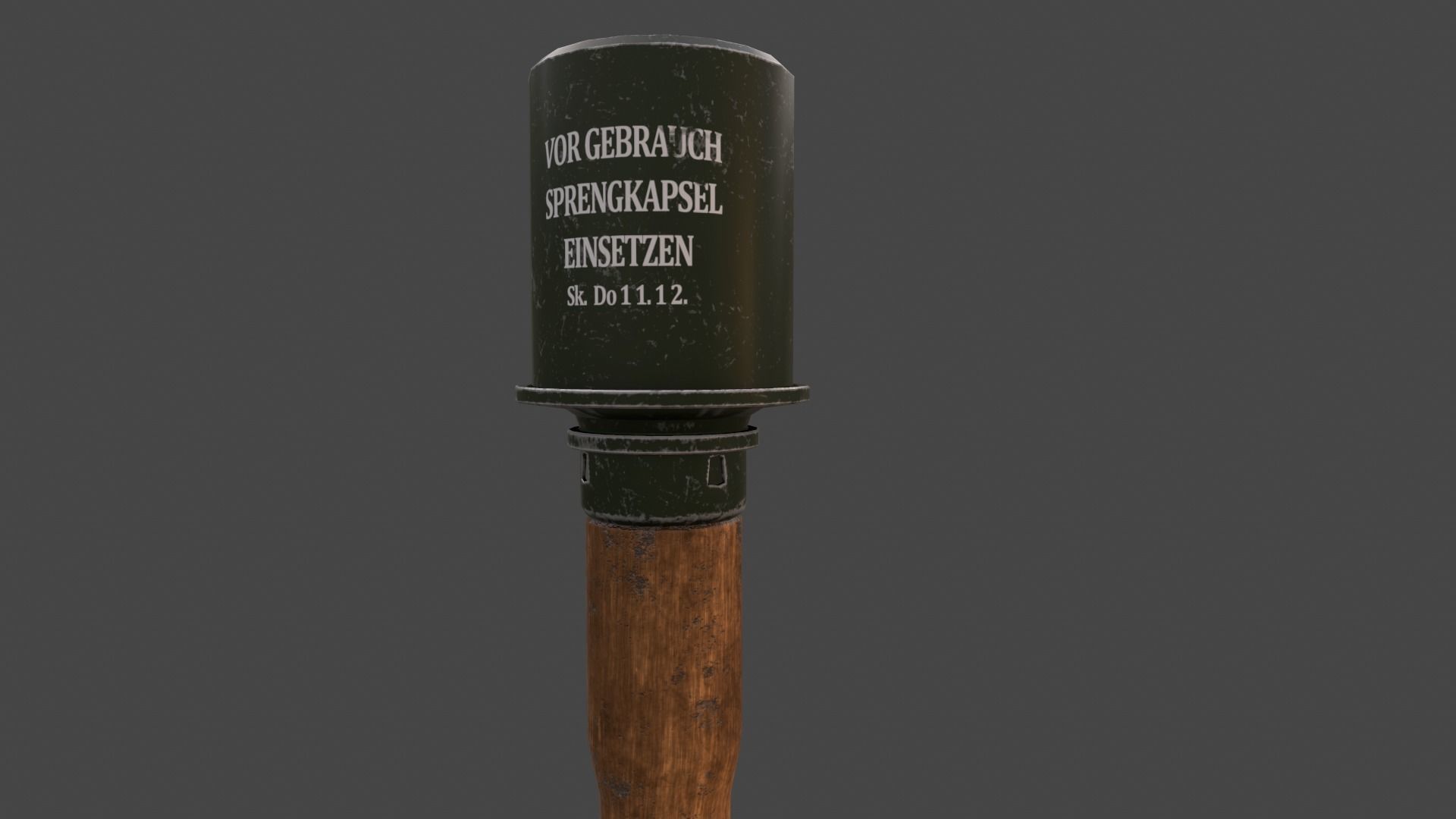 3D model WWII - m24 Stielhandgranate VR / AR / low-poly | CGTrader