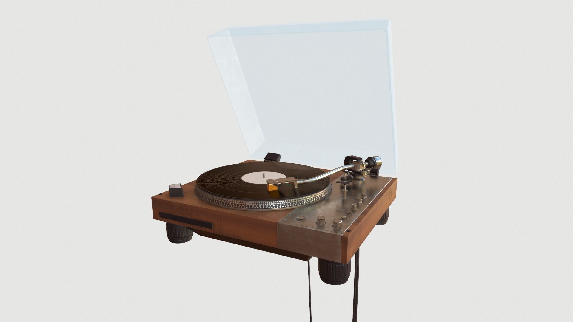 3D model Vinyl Player VR / AR / low-poly | CGTrader
