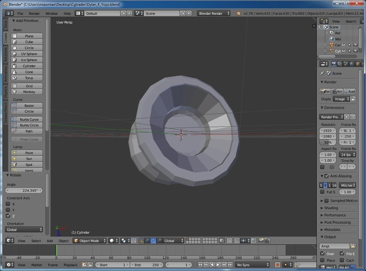 Dylan Kowalski Yoyo Beta version 3D printing 3D model 3D printable ...