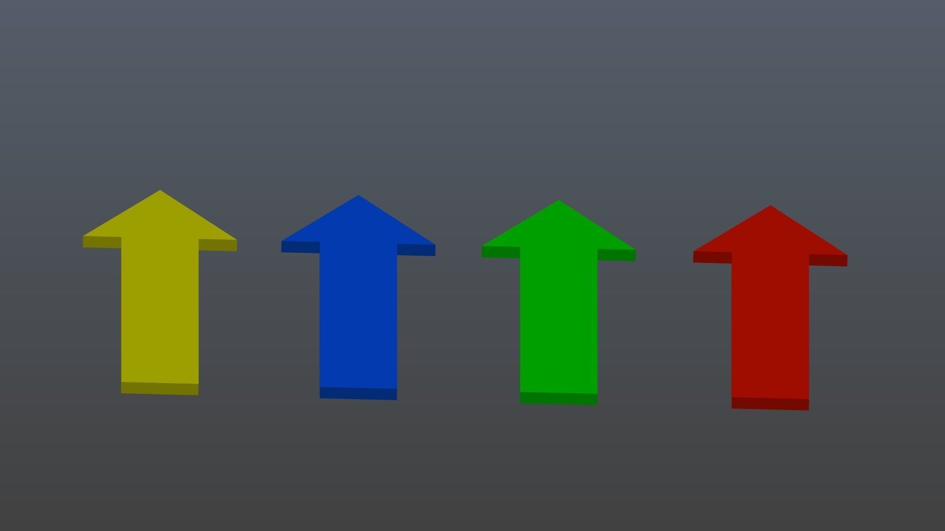 3D model Low poly straight arrow VR / AR / low-poly | CGTrader