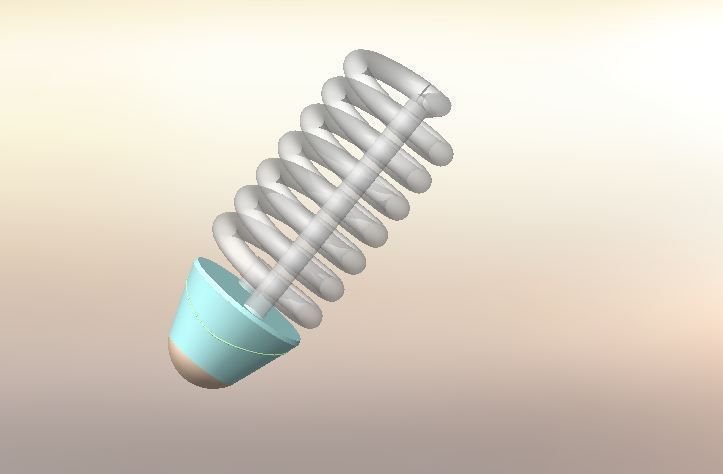 CFL spiral tube free 3D model | CGTrader