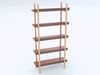 3D model Stax Walnut Bookcase VR / AR / low-poly | CGTrader