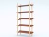 3D model Stax Walnut Bookcase VR / AR / low-poly | CGTrader