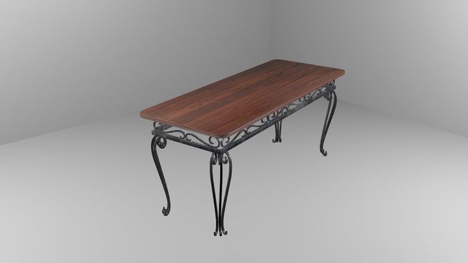 forged table 3D model | CGTrader