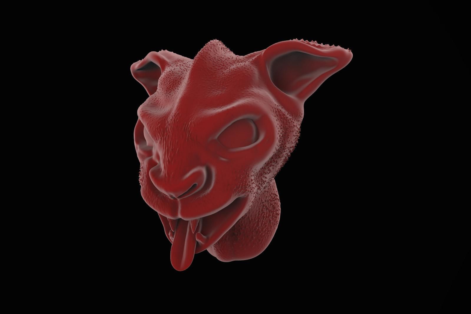 Gargoyle Head 3D model 3D printable | CGTrader