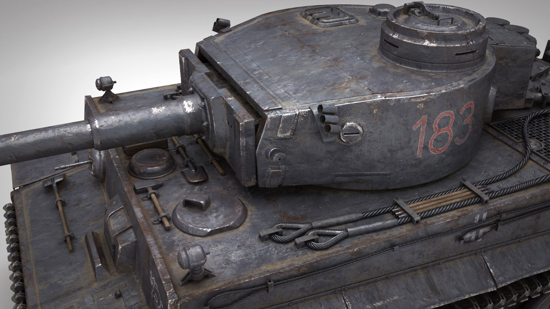 3D model Tiger 1 Tank PBR Ready VR / AR / low-poly | CGTrader
