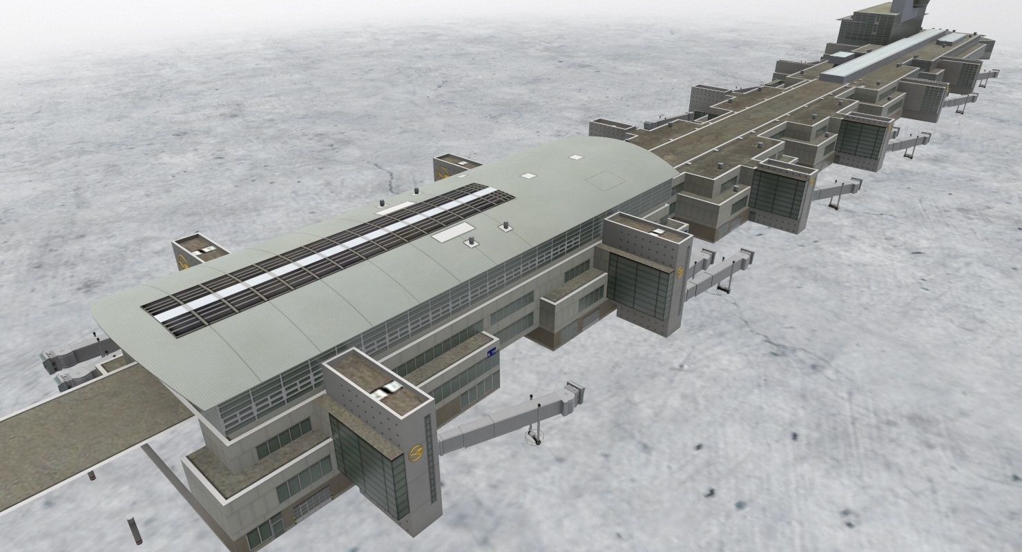 3D model EDDF Terminal 1A2 2 VR / AR / low-poly | CGTrader