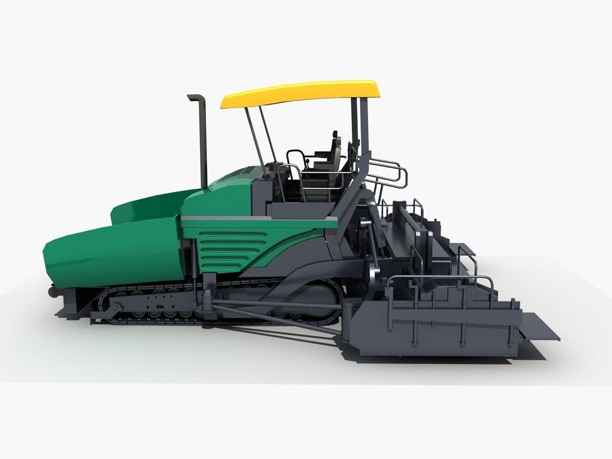 Asphalt Paver 3D model | CGTrader