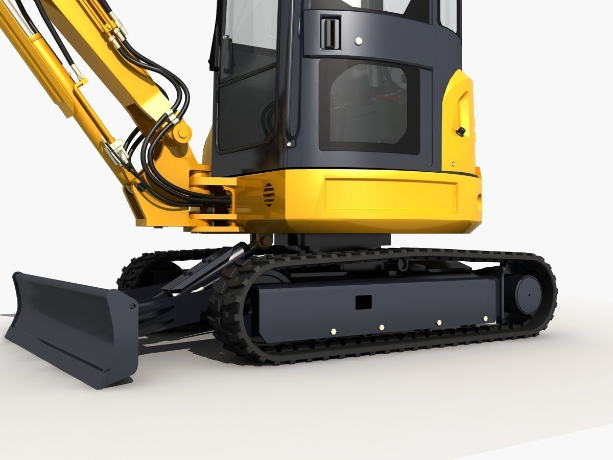 Mini Excavator 3D model | CGTrader
