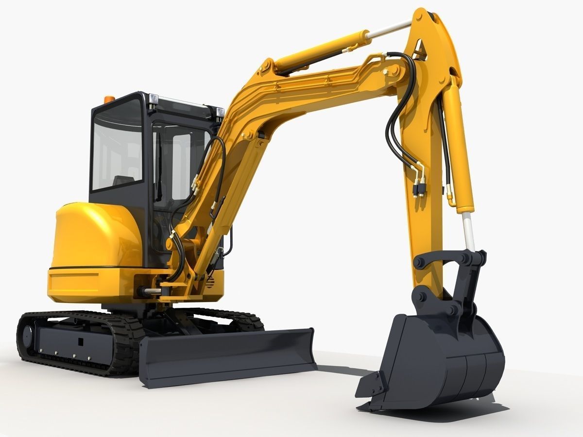 Mini Excavator 3D model | CGTrader