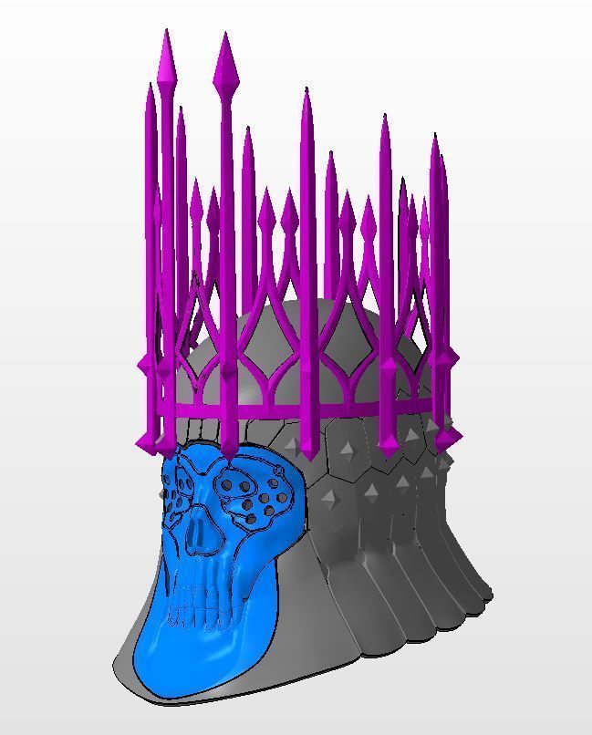 Concept Helmet 3D model 3D printable | CGTrader